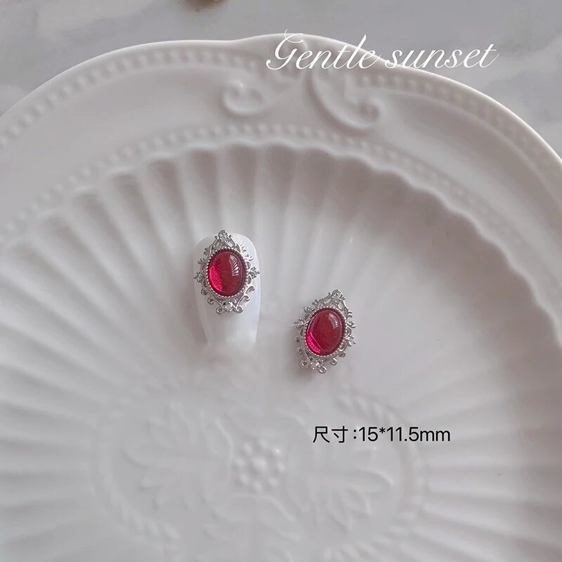 1 шт. Императорские элегантные украшения для ногтей, опал и цирконий, роскошные аксессуары для ногтей в китайском дворцовом стиле