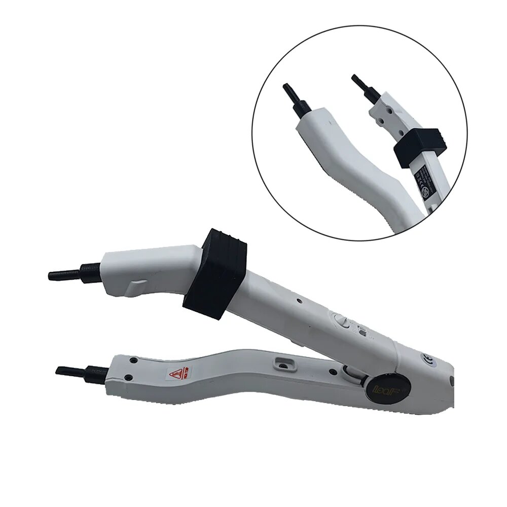 Loof Регулируемые щипцы для наращивания волос White A tip