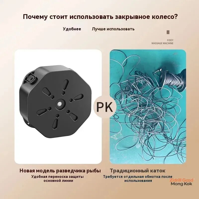 Аксессуар для подводной камеры с нержавеющей сталью, для эхолота, до 50 метров, черный