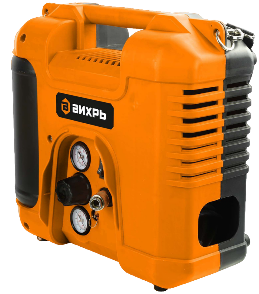 Компрессор воздушный компактный 1500Вт, 195л/мин, 10Бар КП-195/6 5в1 Вихрь