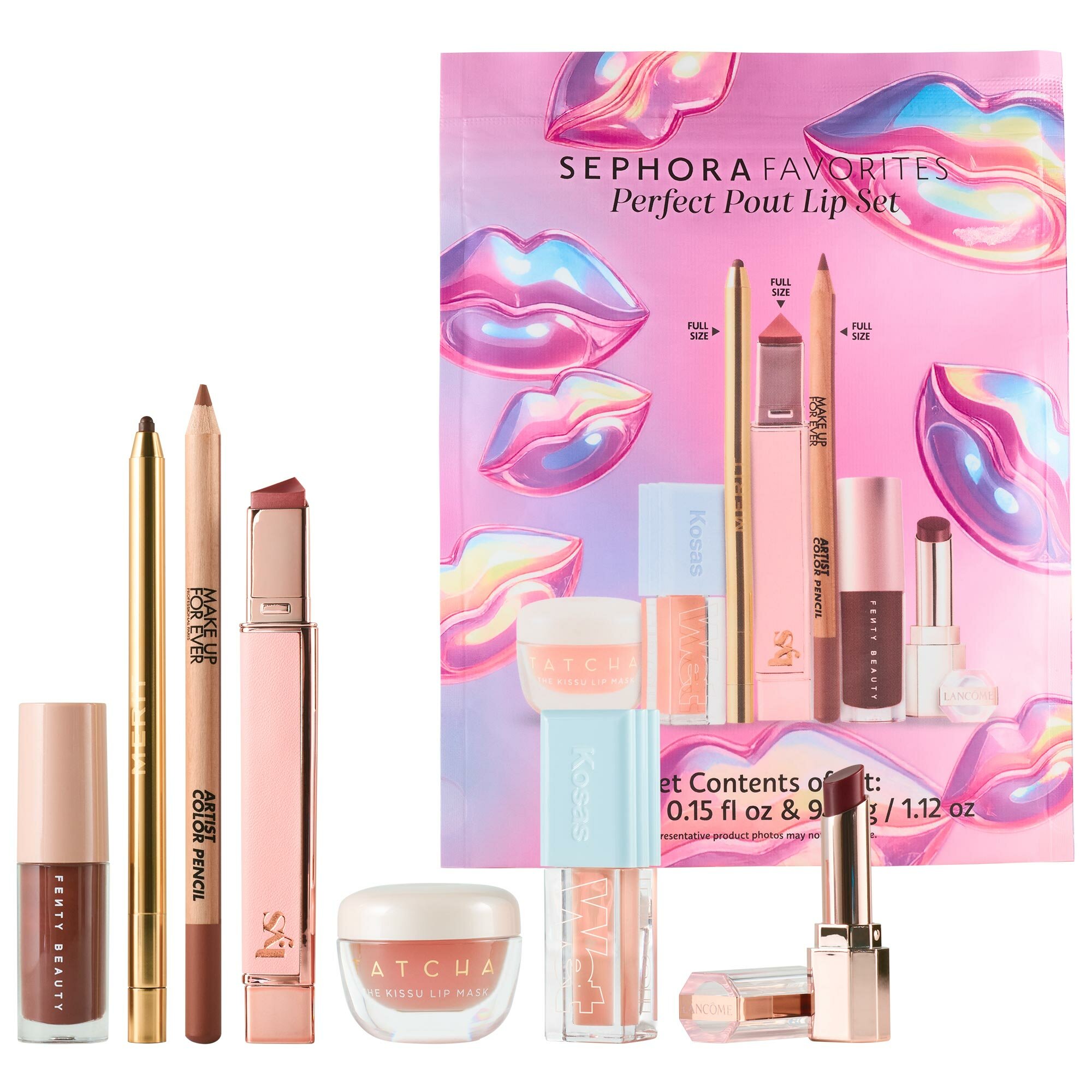 Набор для губ Sephora Favorites Perfect Pout Lip Set, 7 средств для губ