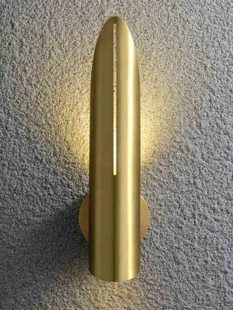 Одиночный настенный светильник Olimp B 43 см Латунь