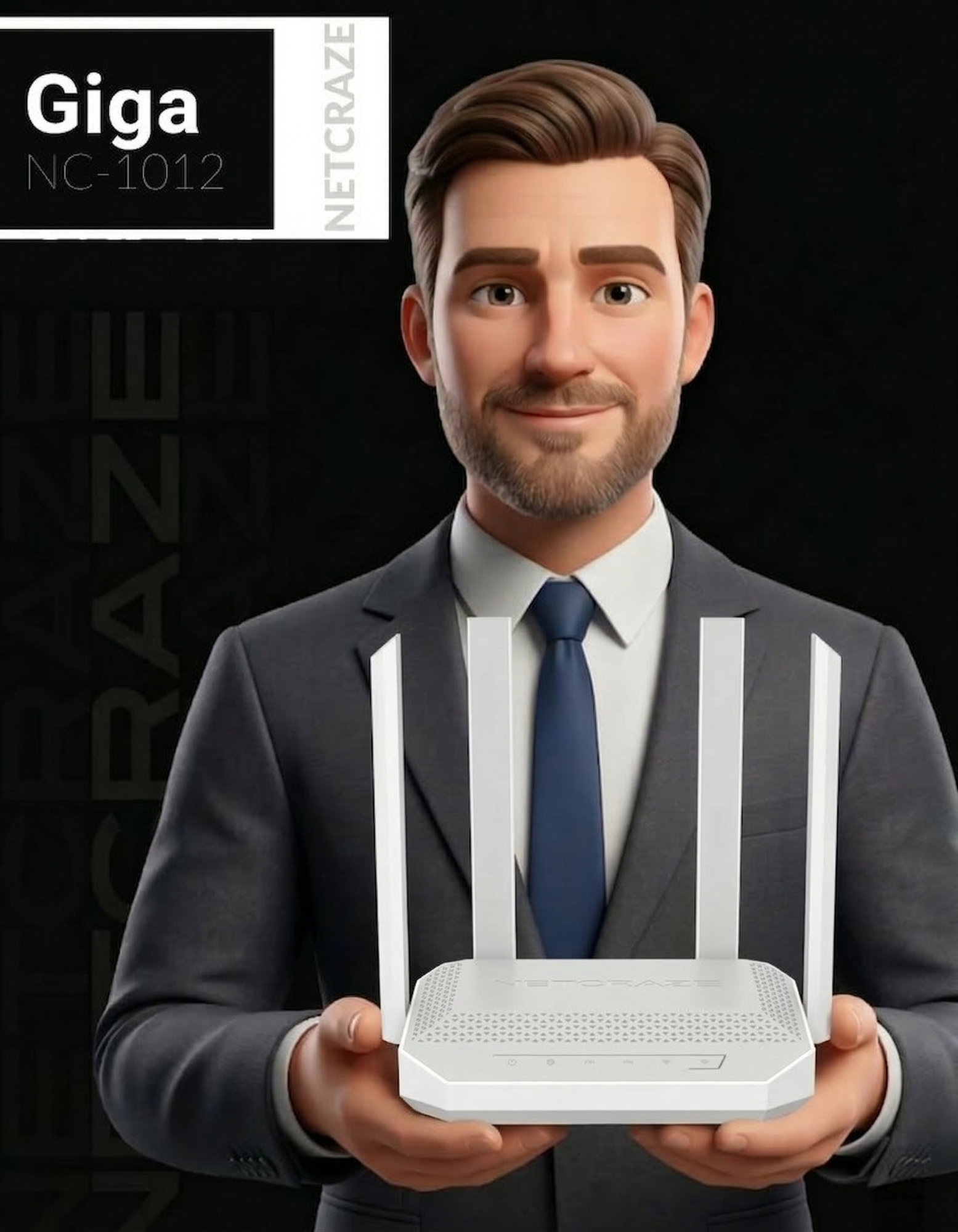 Wi-Fi роутер Netcraze Giga NC-1012