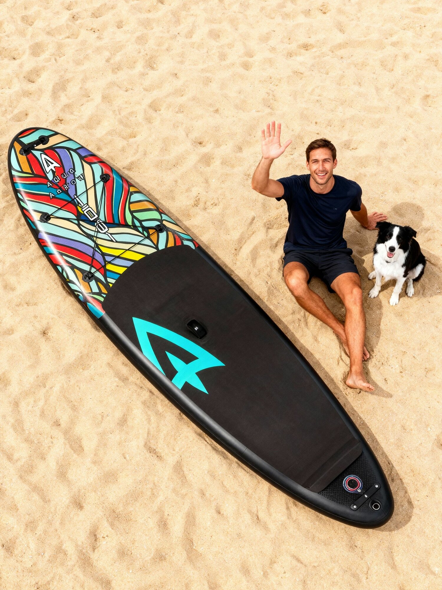 Сапборд надувная sup board доска Aqua Arrow 10.8 ART Coral