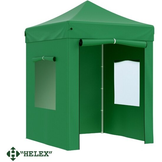 Тент садовый Helex быстросборный с боковыми стенками 4 кв. м зеленый 4220