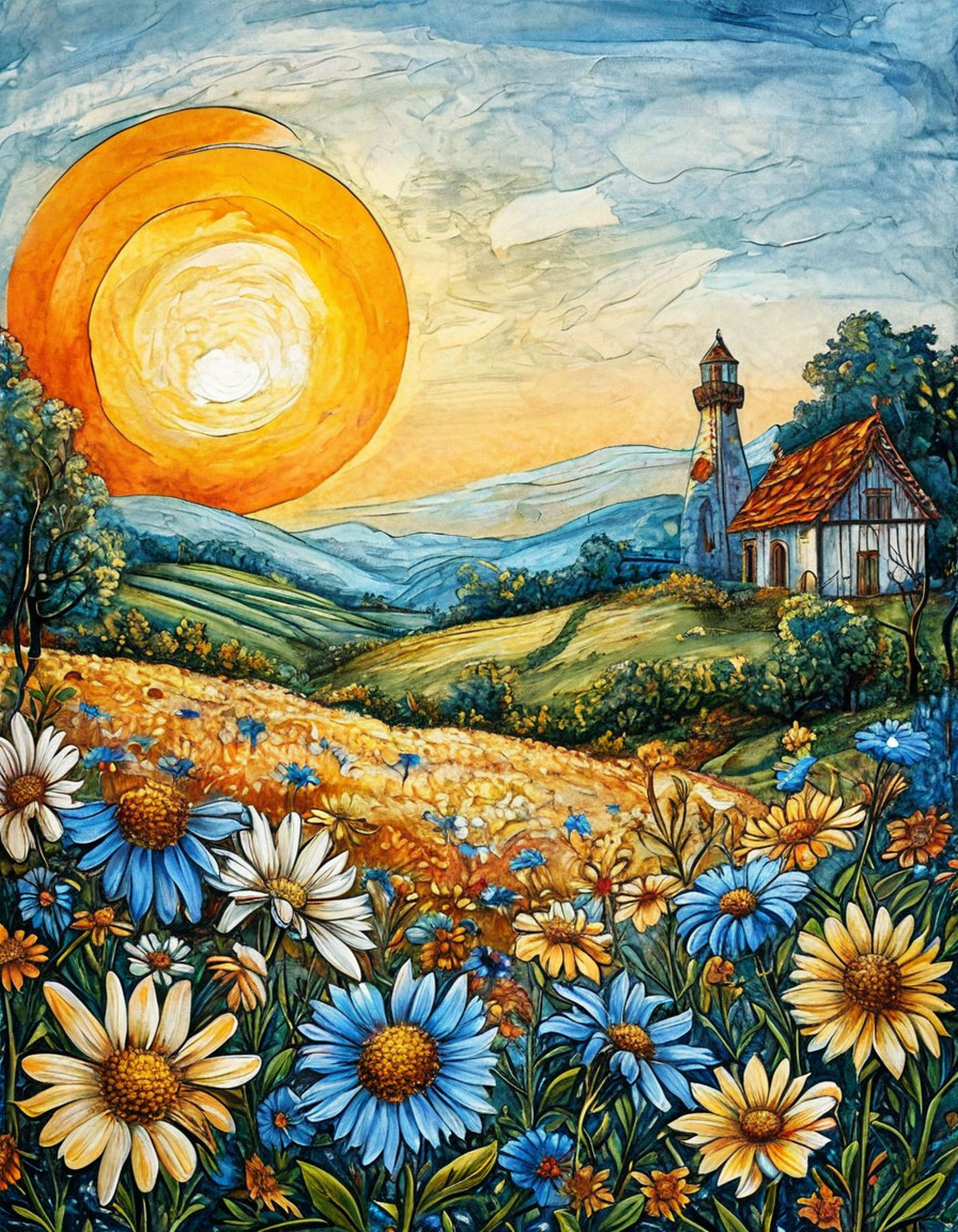 Картина по номерам "Утро", хлопковый холст на подрамнике 40х50 см, акрил, 000 Art Hobby Home