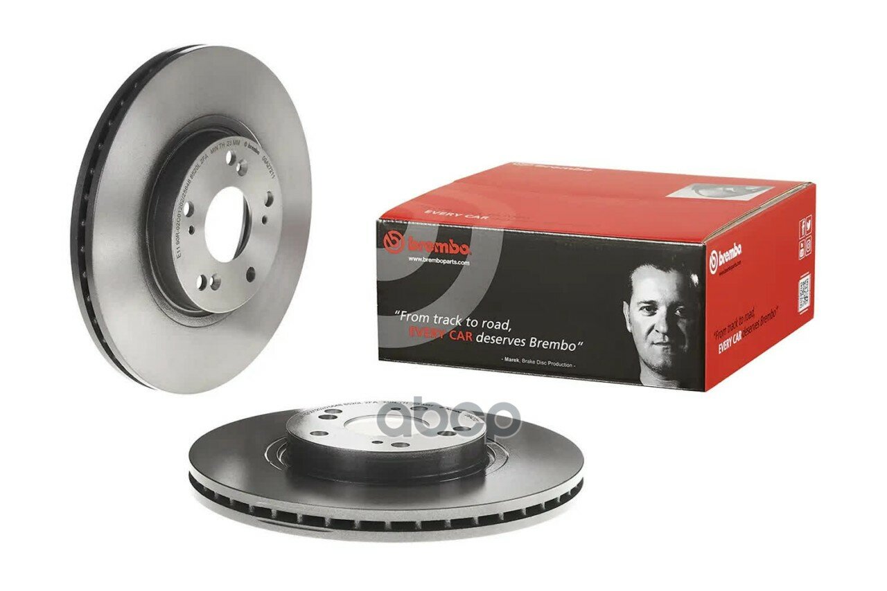 Диск торм. пер. вент.[300x25] 5 отв. HONDA Accord VIII 2,0-2,4/i-ctdi 02/03-> Brembo арт. 09. A272.11