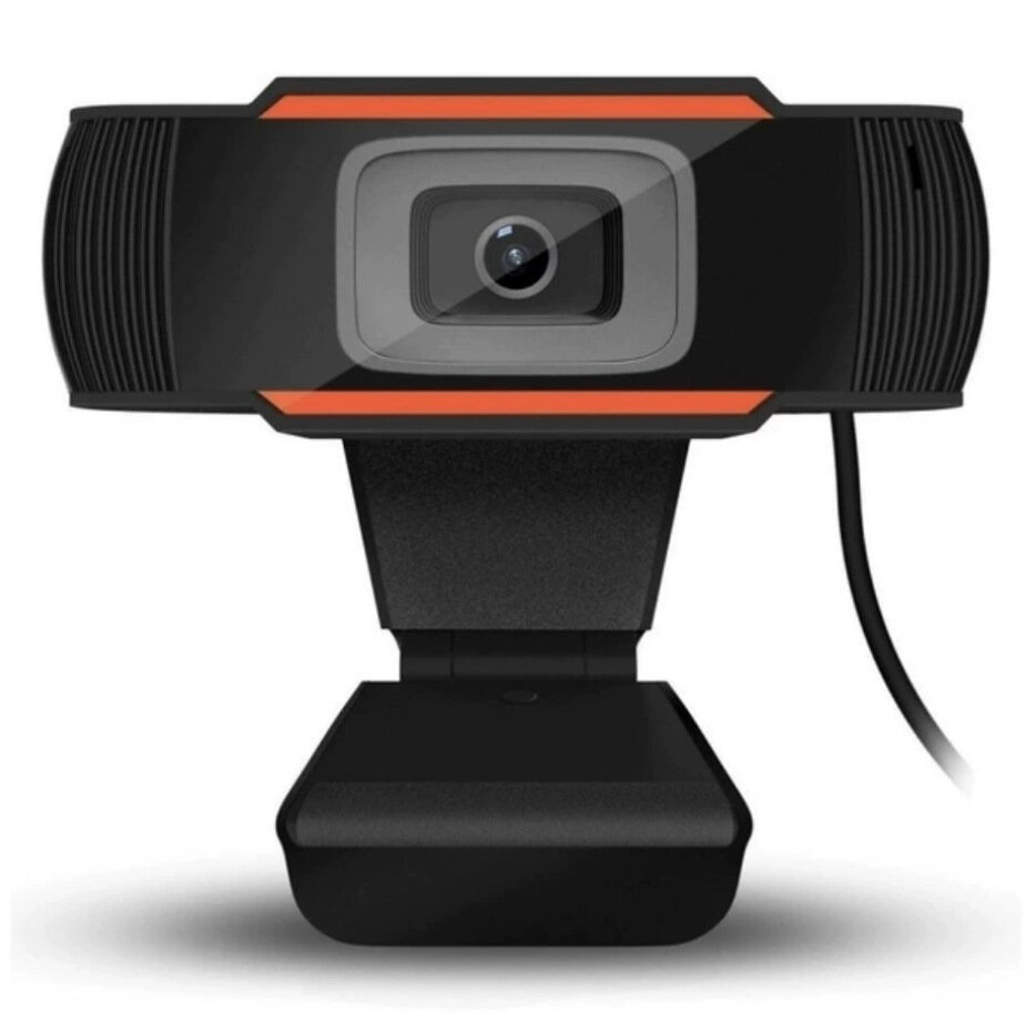 Веб-камера usb с микрофоном для пк и ноутбука hd 800x600 без драйверов с клипсой для видеозвонков