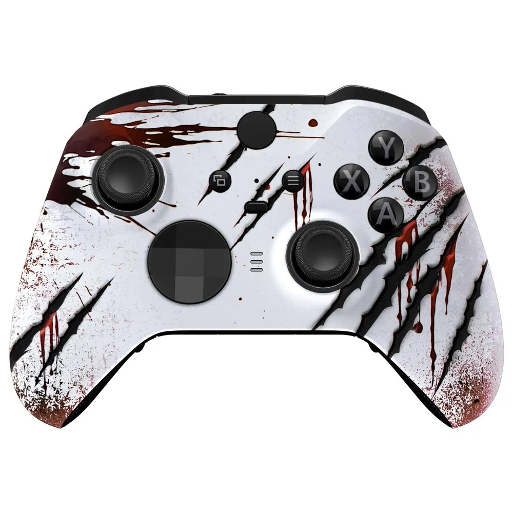 Комплект для замены корпуса на передней панели Soft Touch для Xbox One Elite Series 2, Xbox Elite 2 Core Controller Model 1797_Царапины кровавого демона