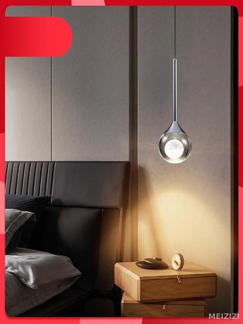 Бестселлер 2024, светодиодный хрустальный светильник для спальной зоны и кровати