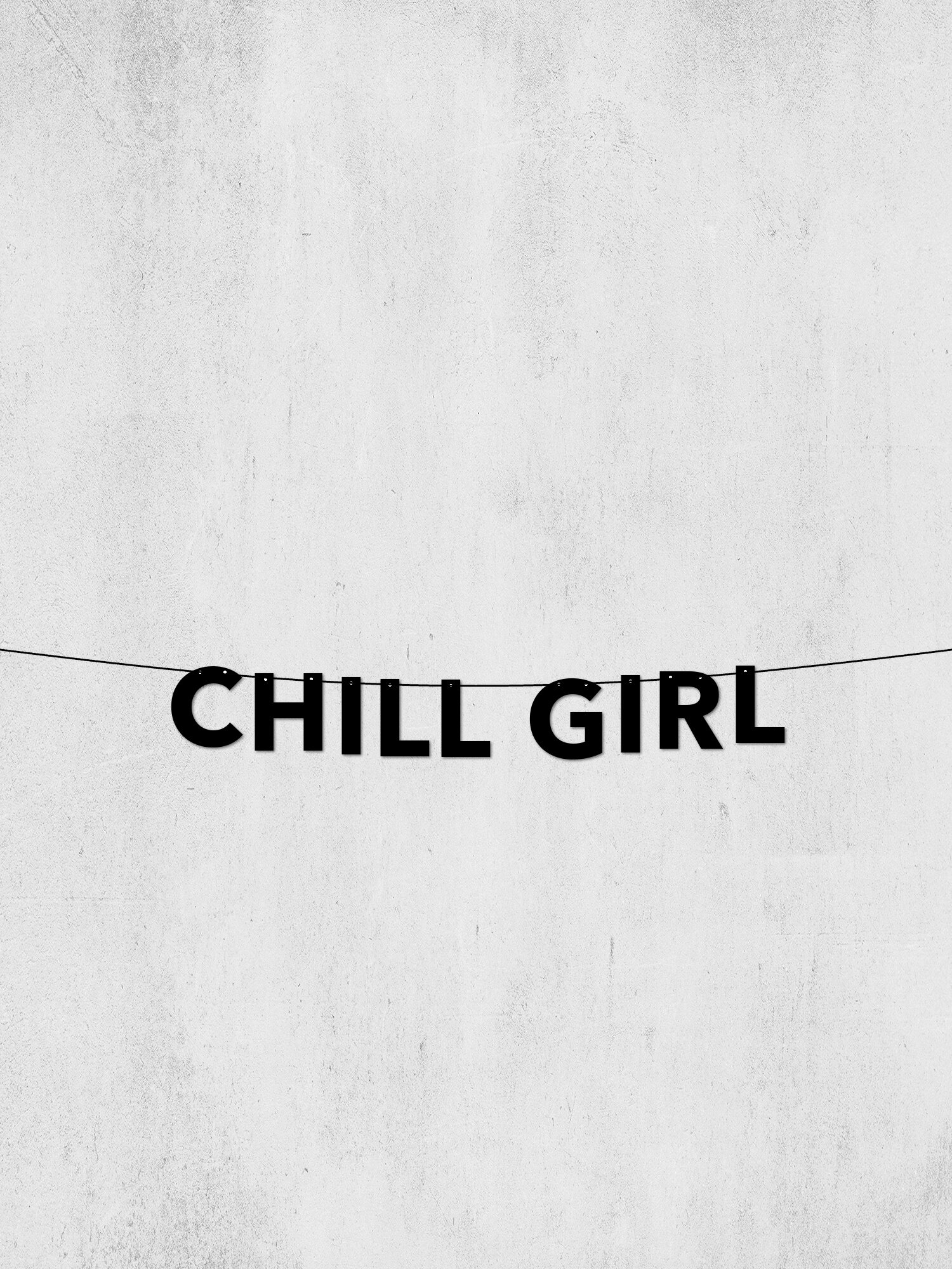 Гирлянда из букв Chill Girl - Стильный декор для комнаты подростка, 10 см, долговечный материал, легкое крепление