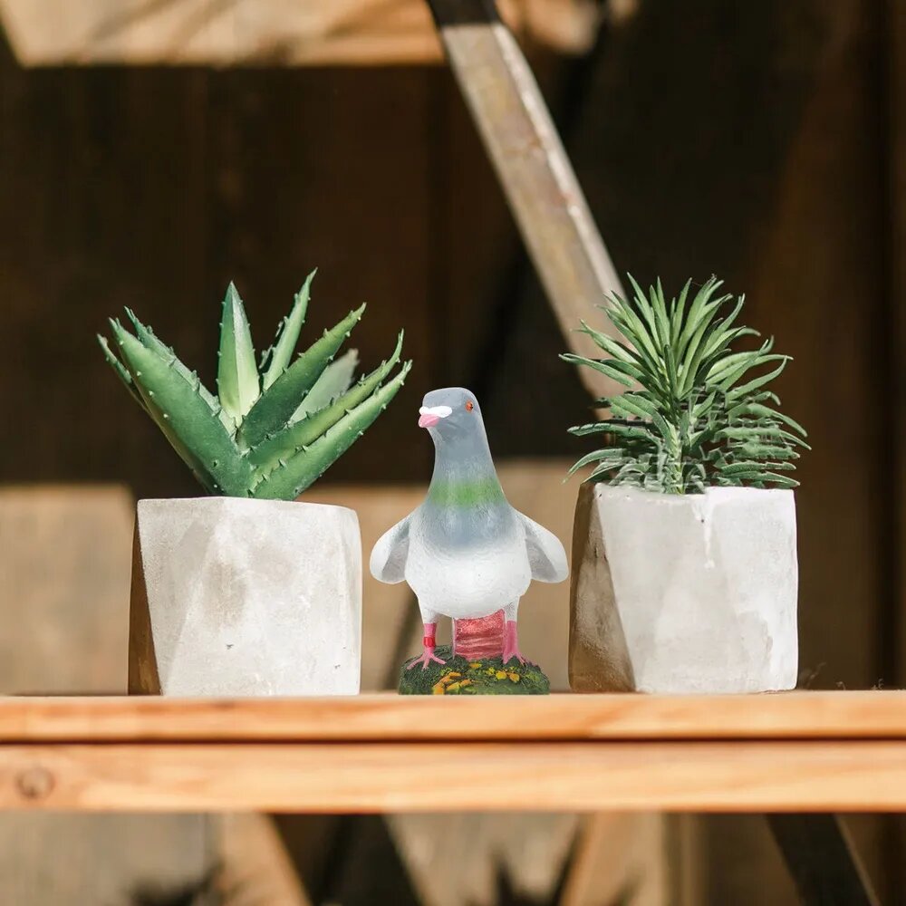 Голубь Из Полимерной Глины, Скульптура, Для Наружного Украшения, 1 Шт