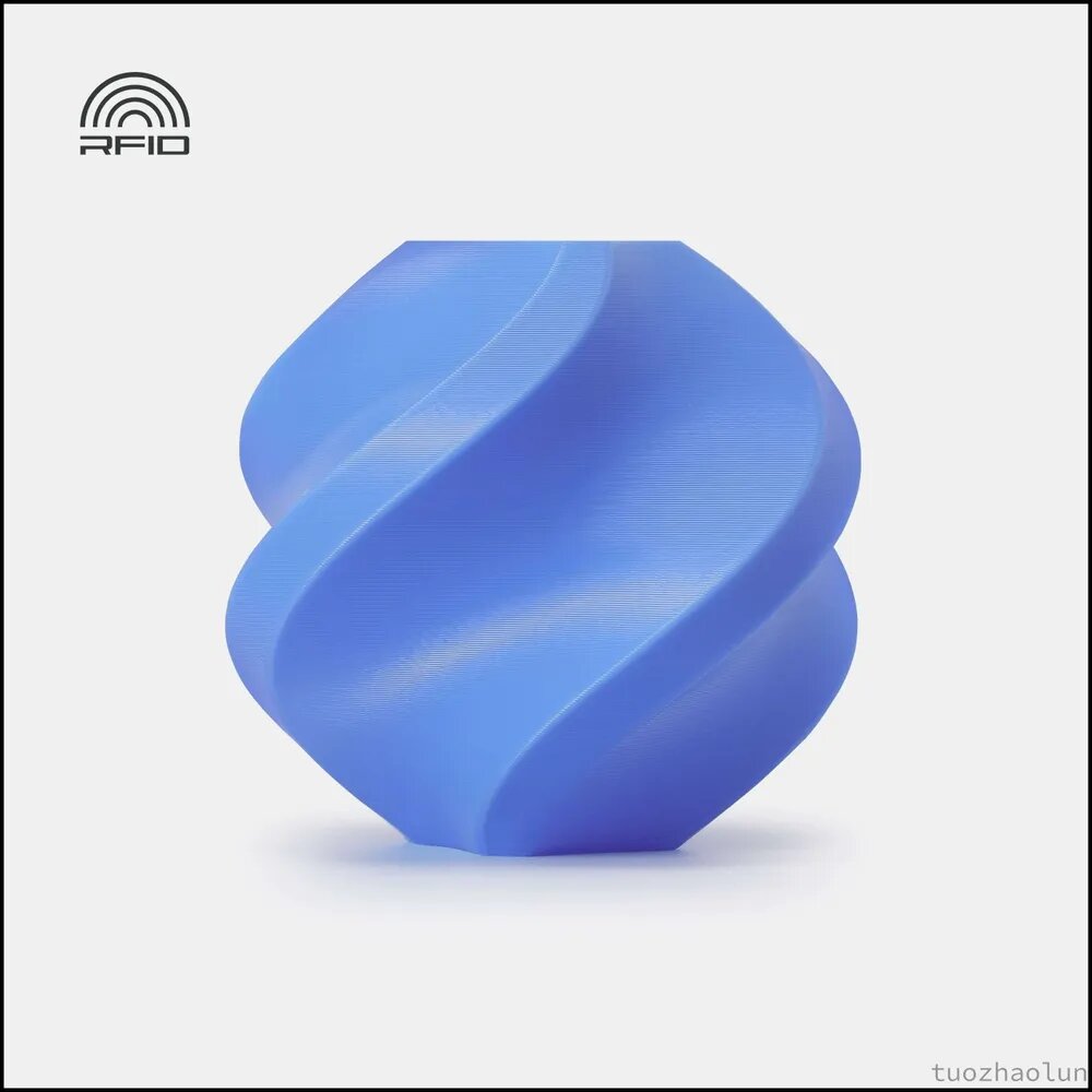 Bambu Lab TPU для AMS: филамент для 3D-печати. многоцветной печати на высоких скоростях. Гибкий, прочный, ударопрочный, Автоматическое распознавание параметров по RFID. Синий 53600 1KG (с катушкой)