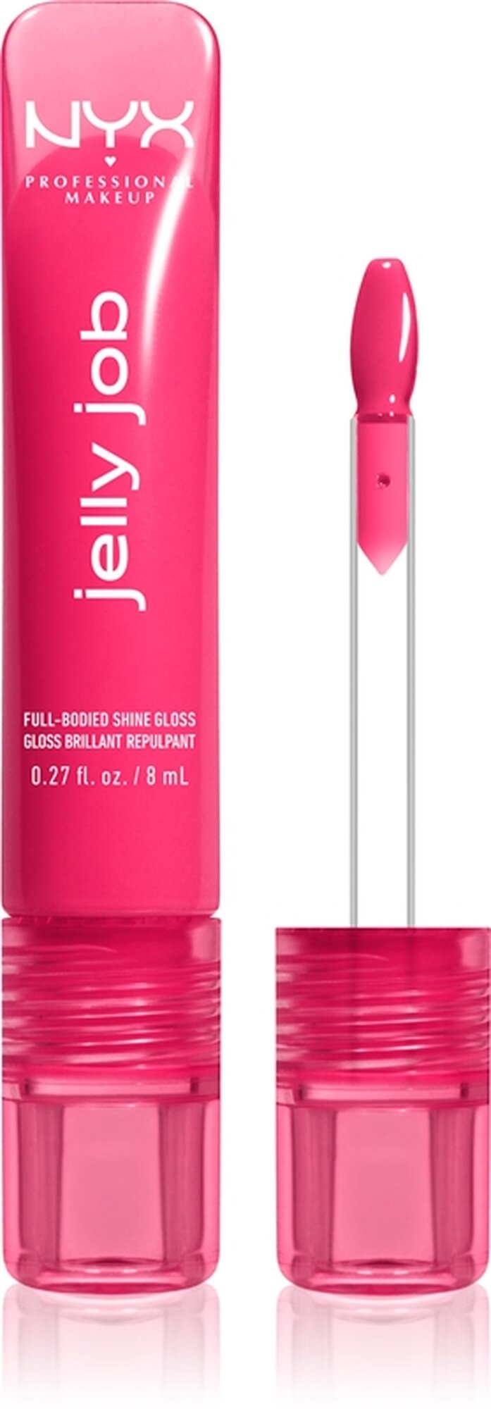 NYX Блестящий блеск для губ с эффектом придания объема Jelly Job 7,5 мл оттенок Juicy Jelly
