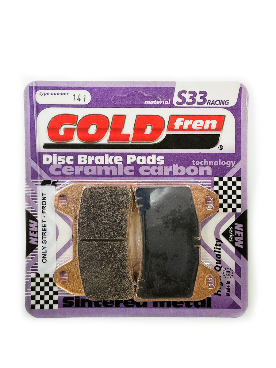 Колодки тормозные GOLDfren 141 S33 кросс TRW MCB683, MCB698, SBS 706, 727, EBC FA 244, Ferodo FDB 2042 оригинал