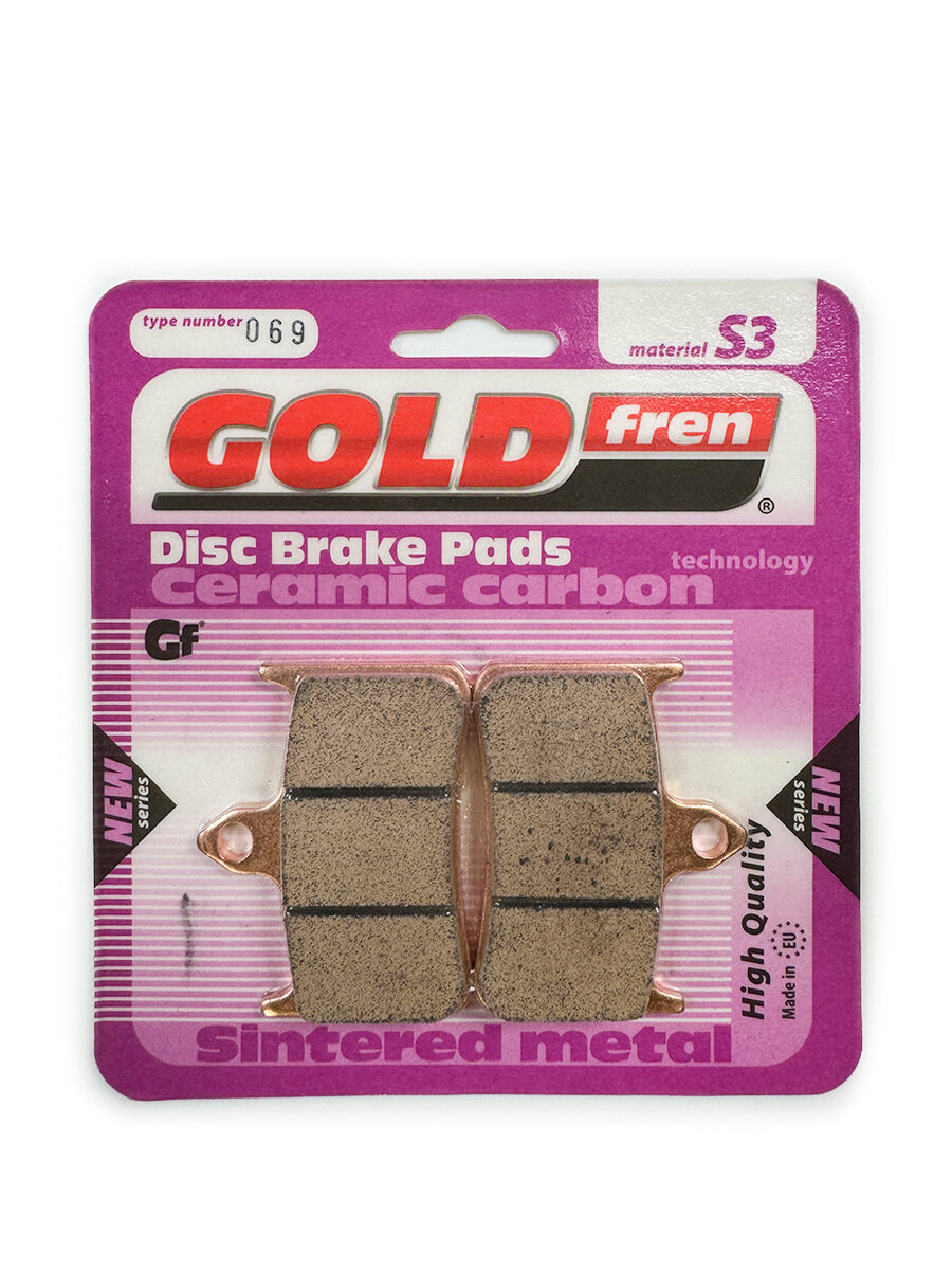 Колодки тормозные GOLDfren 069 S3 кросс TRW MCB593, SBS 622, EBC FA 187, Ferodo FDB 858 оригинал