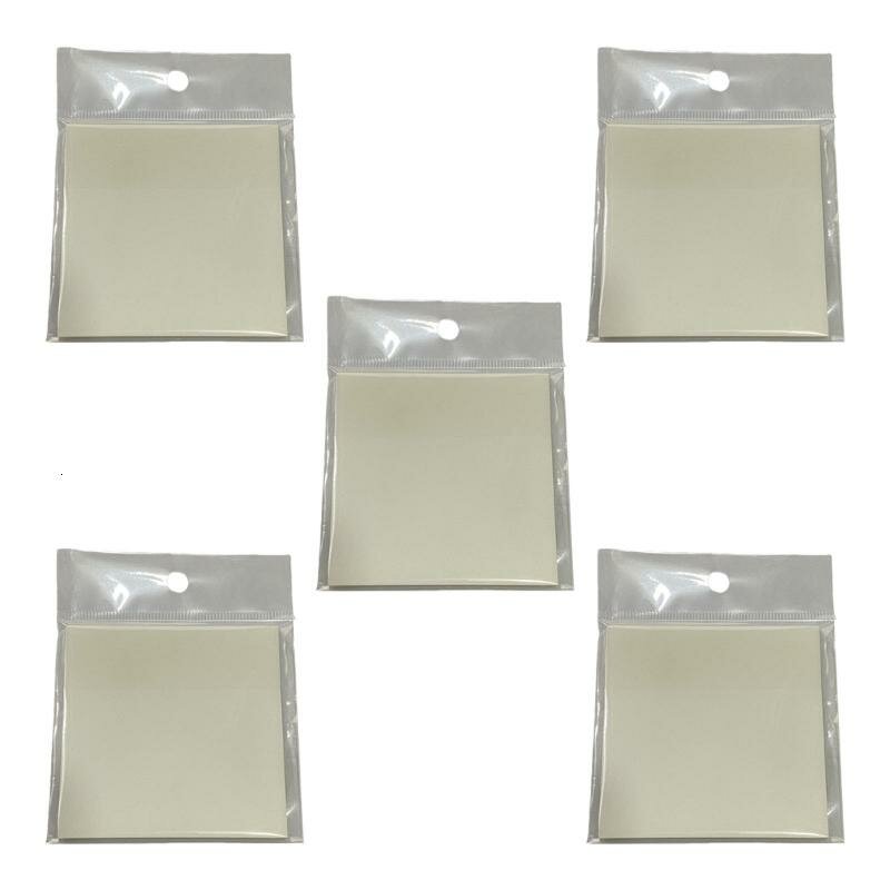 5 шт. клейких заметок макарунного цвета, Белый