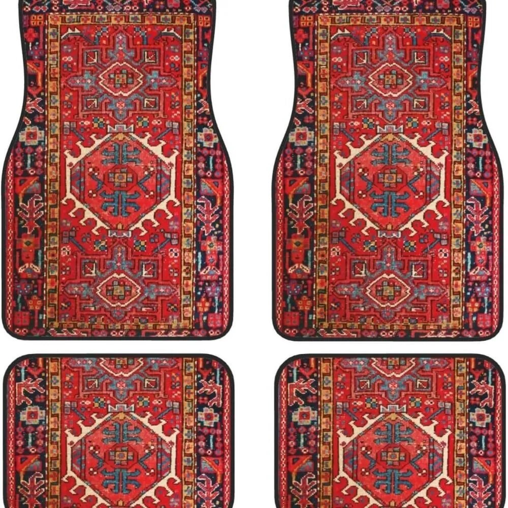 Коврики в салон автомобиля, Полиэстер, 33*44 см+44*68 см, Набор из 4 шт.