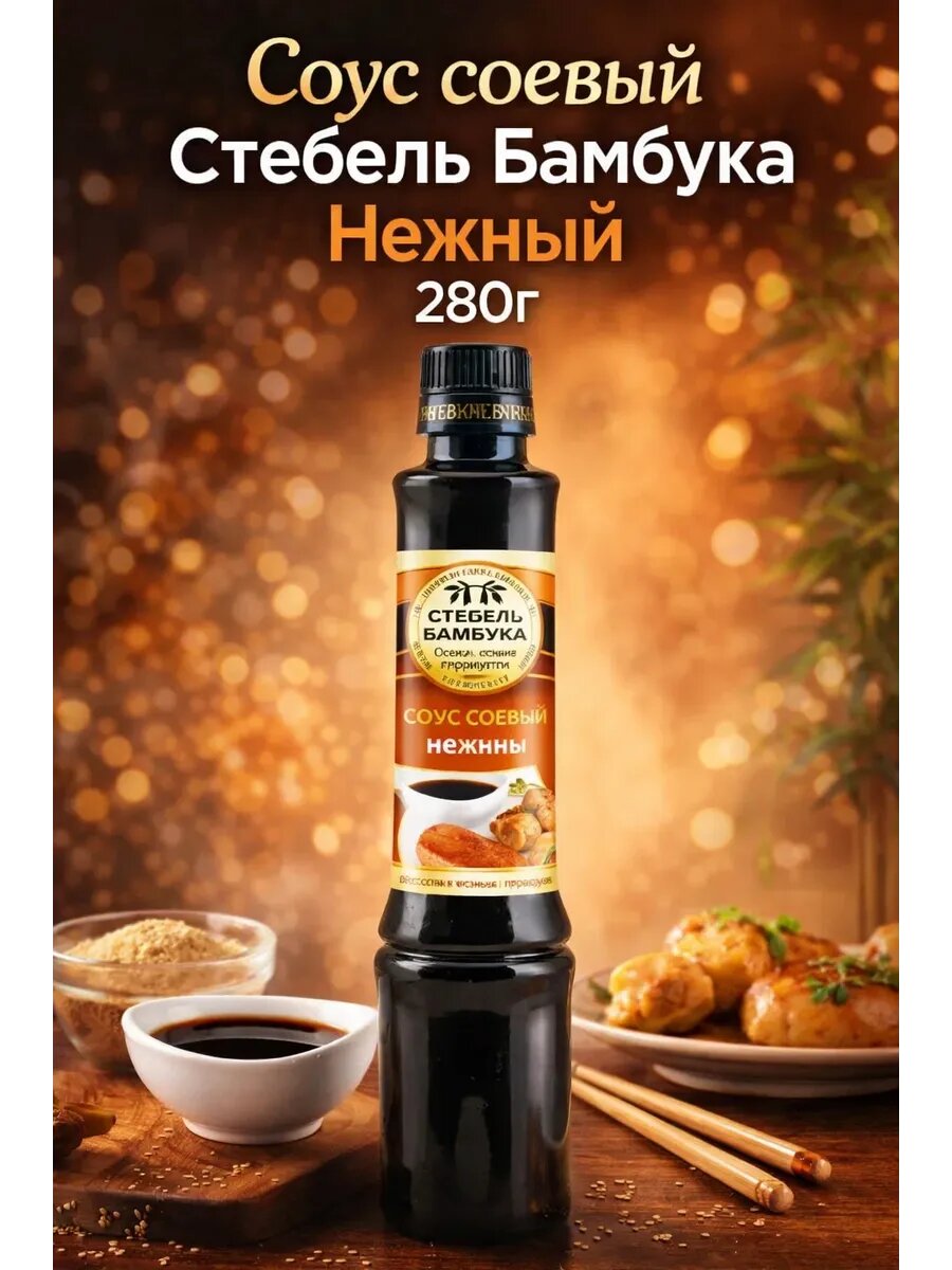 Соус соевый Стебель Бамбука Нежный 280г