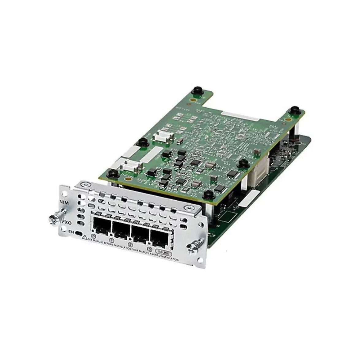 Голосовой модуль Cisco NIM-4FXO для маршрутизаторов ISR 4000, 4 FXO-порта, Universal — фото 1