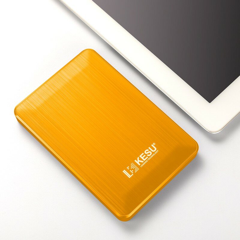 KESU Зашифрованный портативный жесткий диск 500 ГБ USB3.0 2.5 дюйма ярко-желтый внешнее хранилище для файлов и