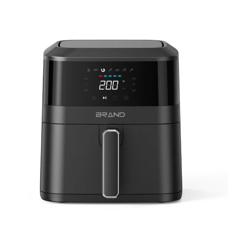 Аэрогриль BRAND SKU01007, черный матовый, компактный размер для дома