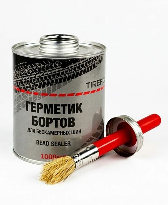 Герметик бортов шин с кистью TIREFIX, 1000мл