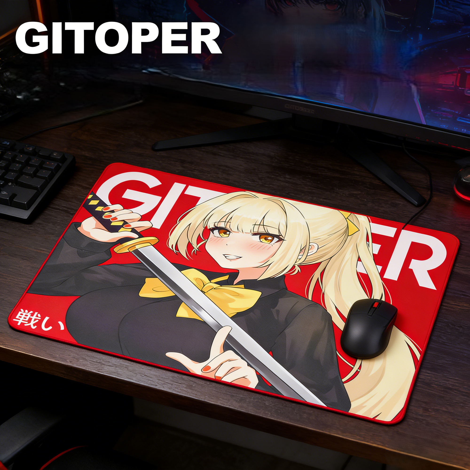 Игровой коврик для мыши GITOPER TYPE I Anime-Поверхность для управления