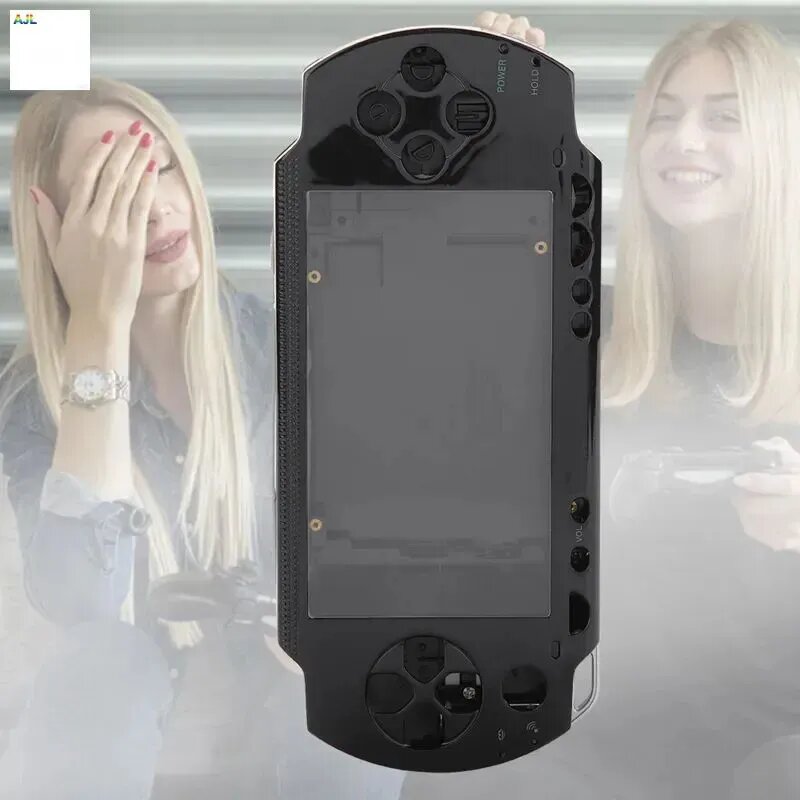 Запчасть для игровой приставки PSP - сменный корпус из пластика, черный цвет