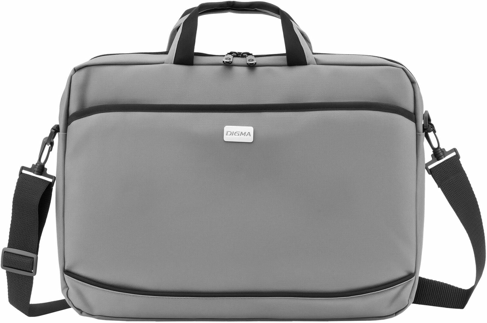 Сумка для ноутбука DIGMA R-212, 15.6", серый, черный полиэстер (R212GBK)