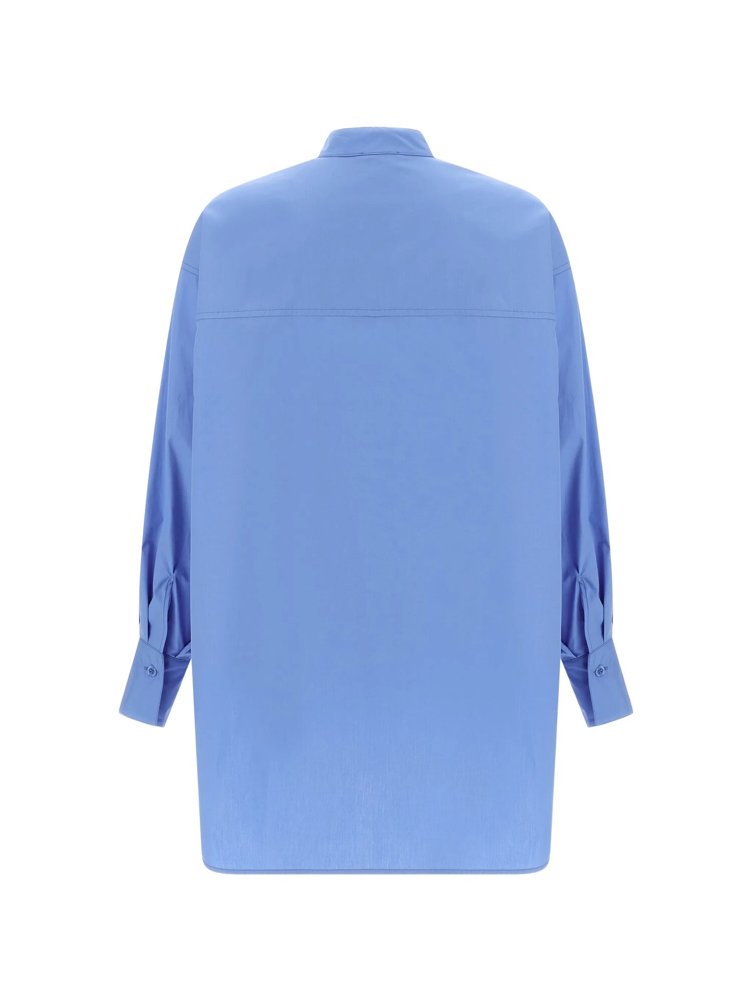 Рубашка Nude Mandarin-collar ruffled shirt, размер 42, blue — фото 1