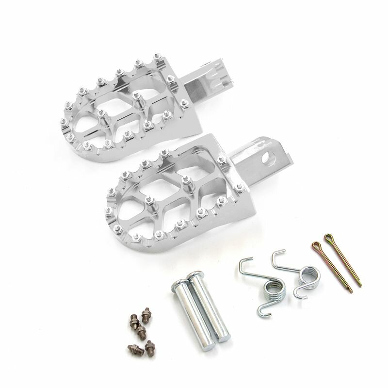 Подножки водителя (пеги) алюминиевые на питбайк кросс эндуро KAYO CRF TTR125 BSE APOLLO MX Ataki BSE