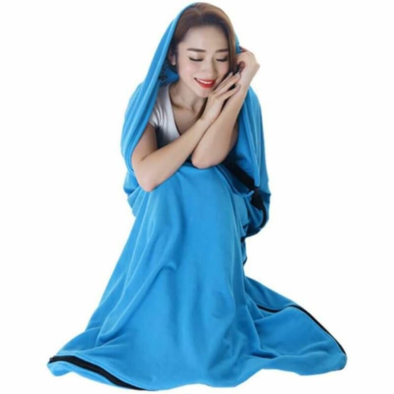 Флис спальный мешок красный