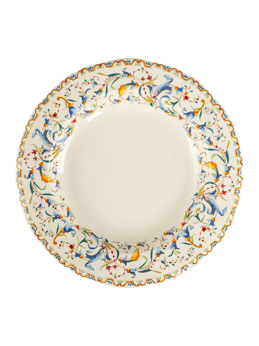 Блюдо круглое сервировочное Gien Toscana, диаметр 31.6 см, фаянс, Франция