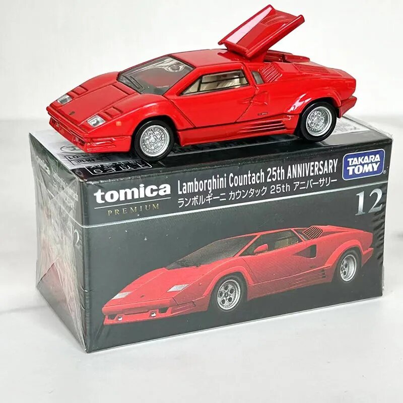 Машинка TOMICA TOMY 1/64 TP12 Lamborghini Countach 25th Anniversary Red Premium Подарок детям коллекции игрушек из сплава автомобилей