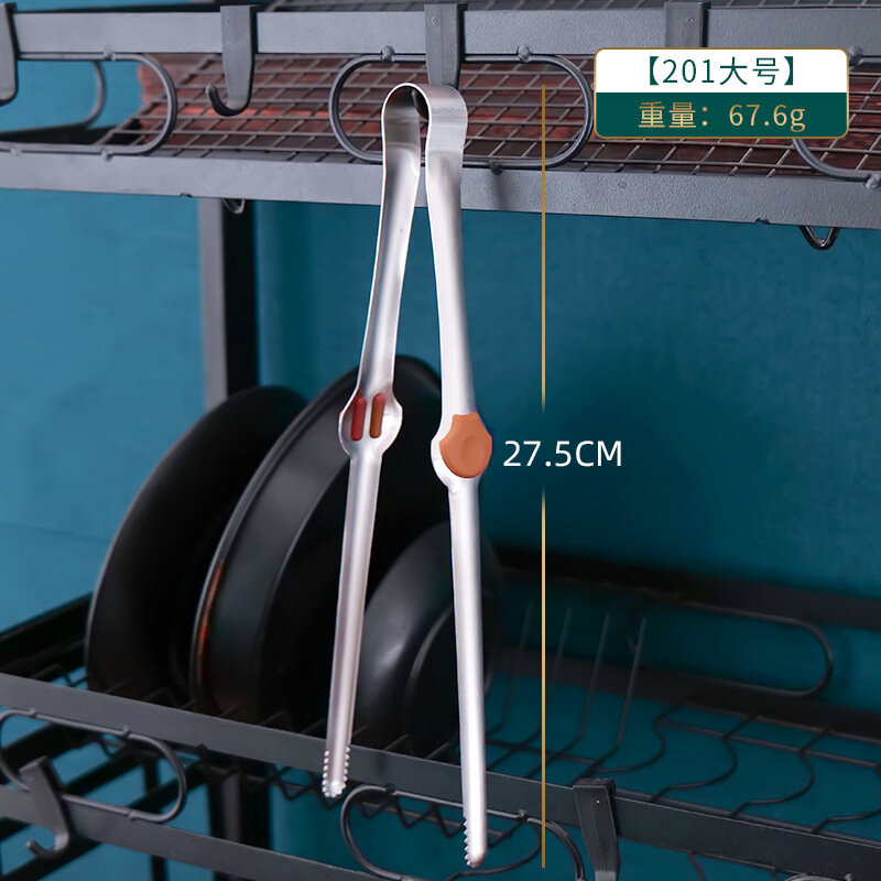 Щипцы для гриля из нержавеющей стали 304 длиной 27,5 см для подачи блюд