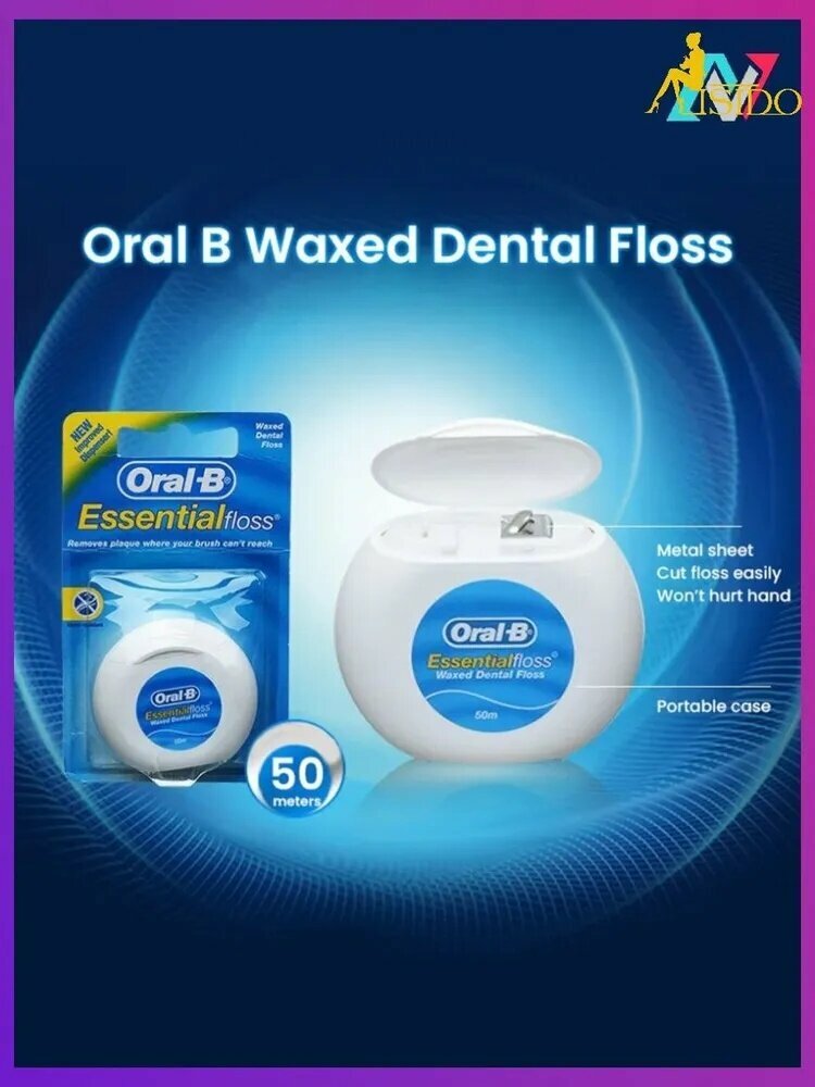 Зубная нить Oral B Waxed Essential, 50 м