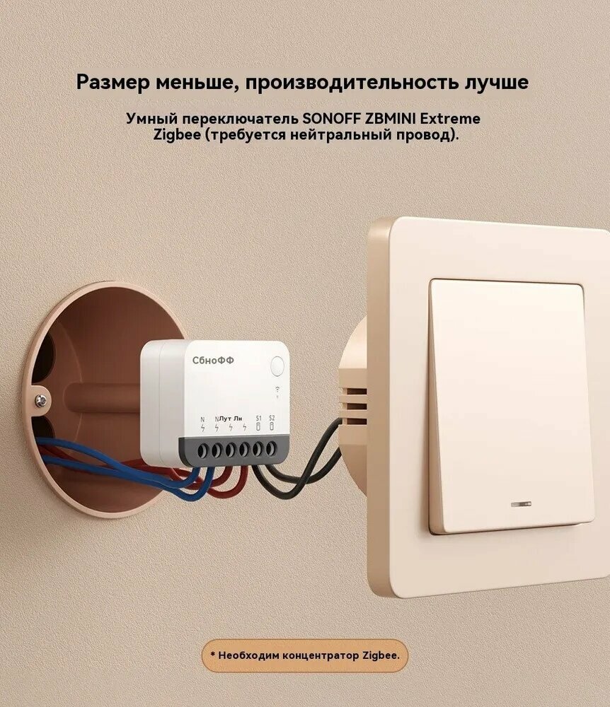 Реле Sonoff ZBMINIR2 Zigbee Extreme — фото 1