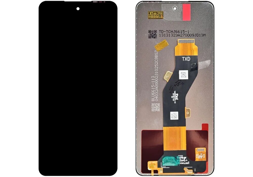 Дисплей для Tecno Spark 20C (BG7n) 1 шт. черный, комплект для установки