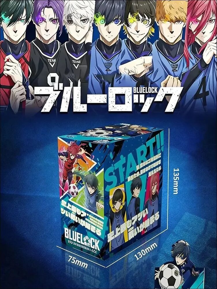 Коллекционные аниме карточки Blue Lock, Блю Лок 32 упаковки карточек