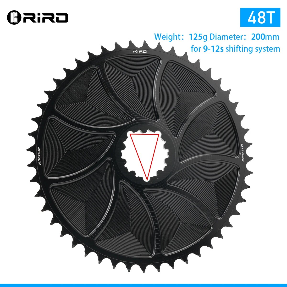 RIRO Звездочка Direct Mount 48T для SRAM 9-12s