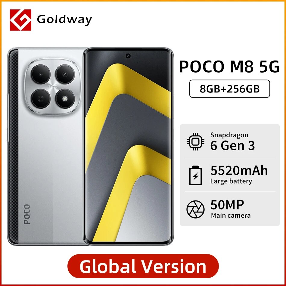 Смартфон Poco M8, 8/256ГБ, global