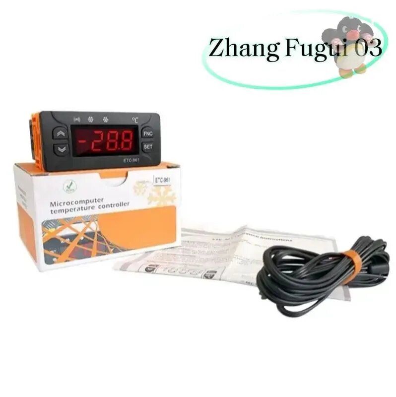 Блок управления (контроллер) ETC-961 (1 датчик) Электронный термостат контроллер холодильной камеры холодильника