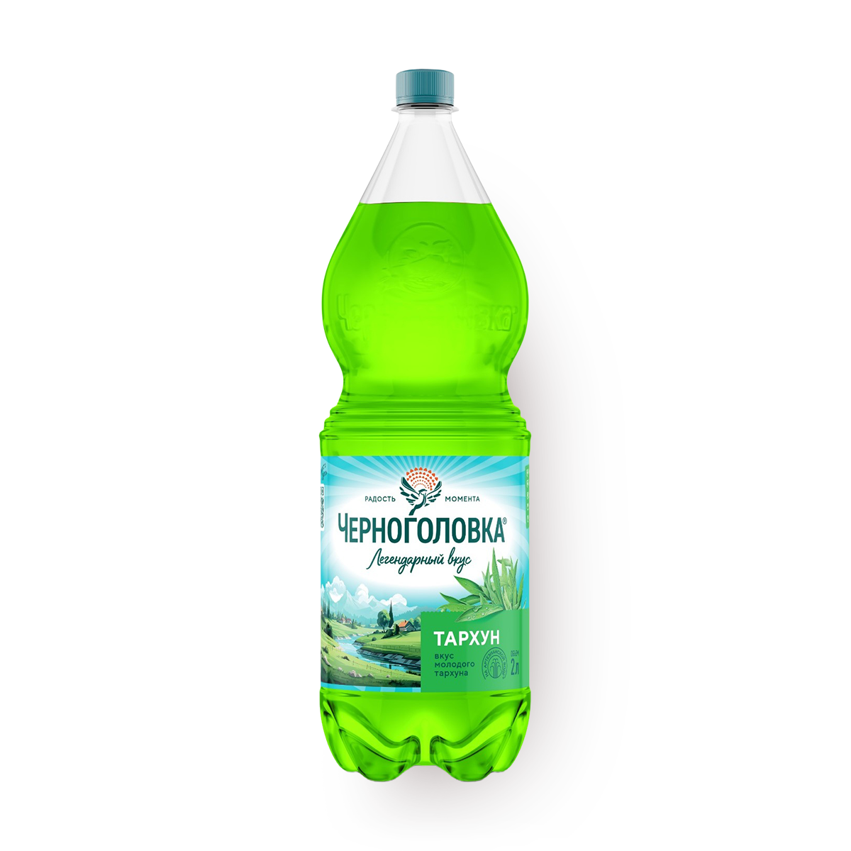 Напиток Черноголовка "Тархун", газированный, 2 л, пластиковая бутылка