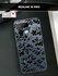 Силиконовый чехол на Realme 16 Pro / Реалме 16 Про с принтом Черные веточки с ли...
