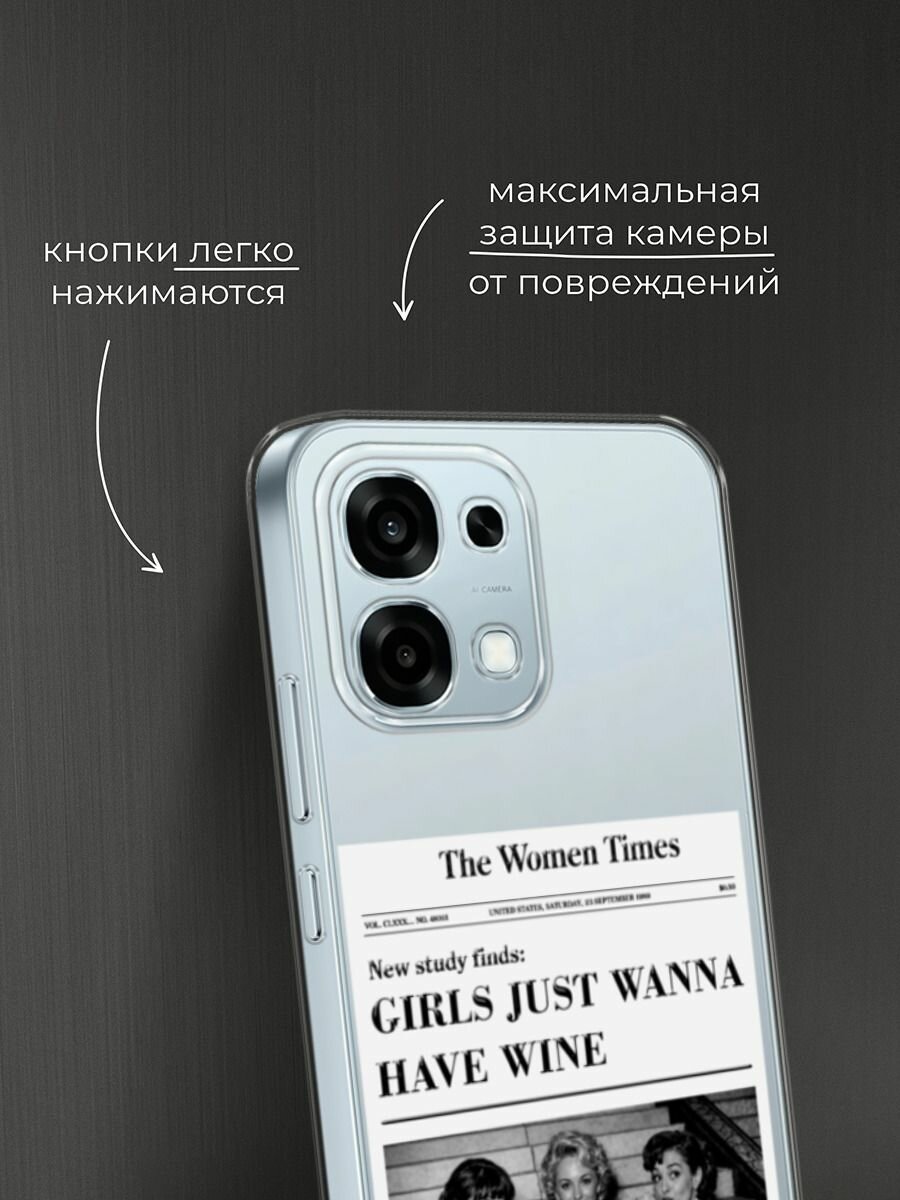 Силиконовый чехол на Oppo A6 Pro / Оппо A6 Про с принтом The Women Times — фото 1