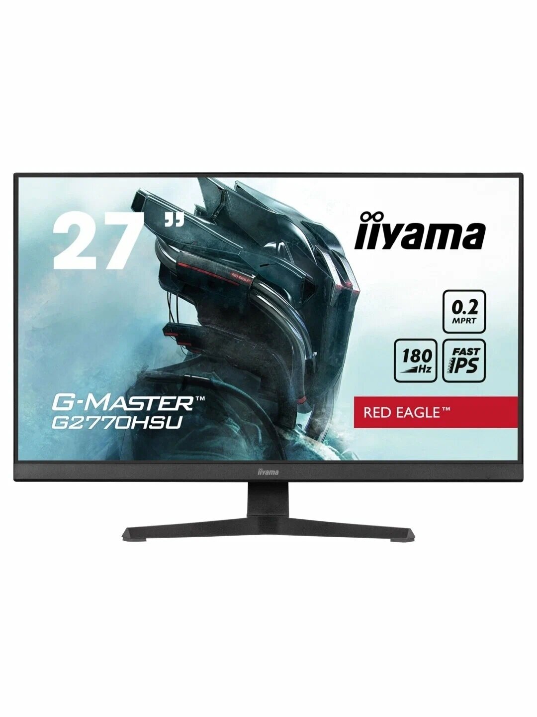 Монитор 27" iiyama G-Master G2770HSU-B6 IPS 1920x1080, 180 Гц, 0.2 мс, 16:9, 300 кд/м², 2x2 Вт, 1xHDMI, 1xDP, USB, черный