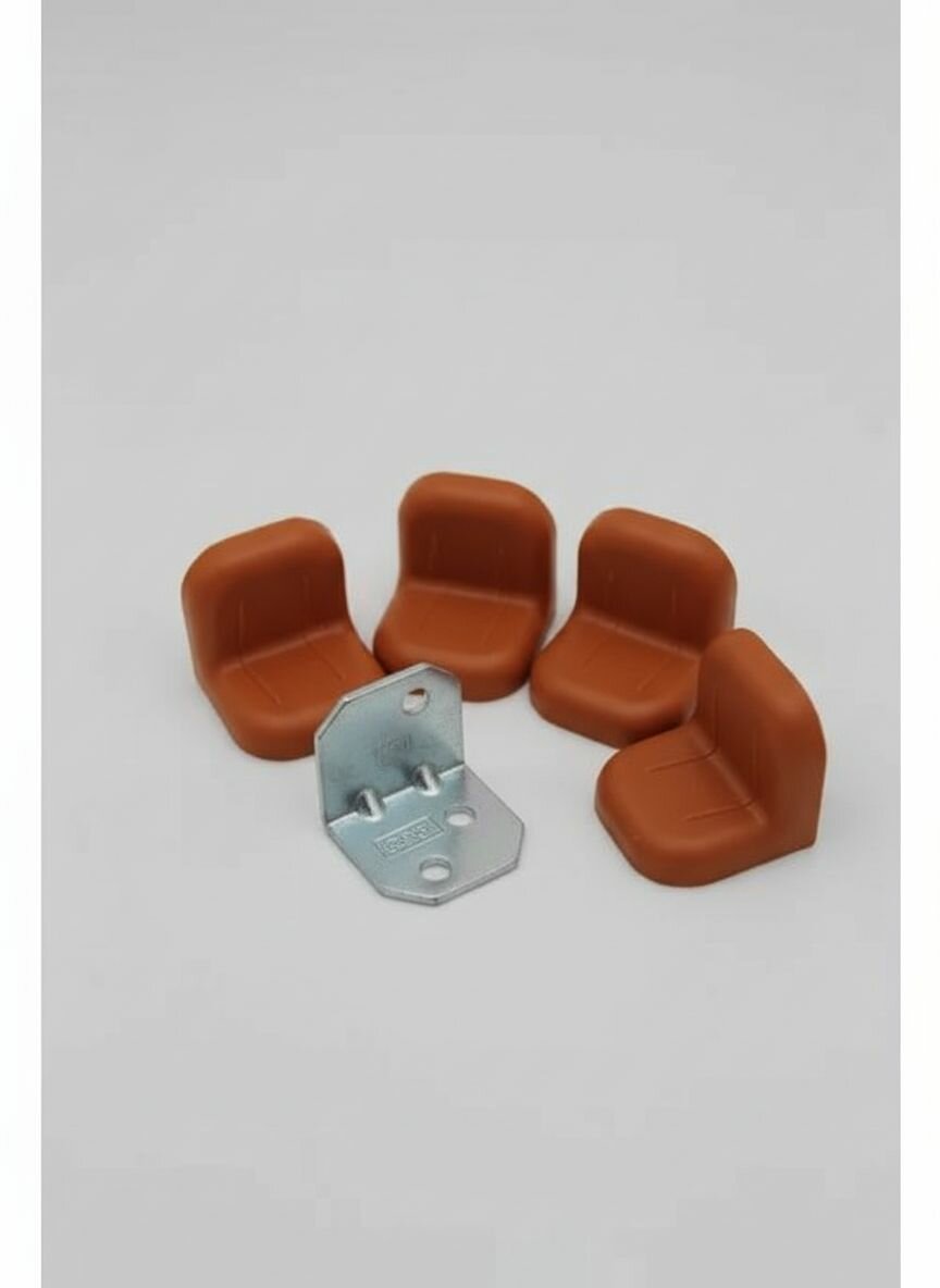 Уголок мебельный 25х25х25х1.2 с заглушкой 4 шт вишня Marlen-M