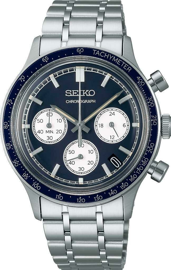 Наручные часы SEIKO, синий, серебряный — фото 1