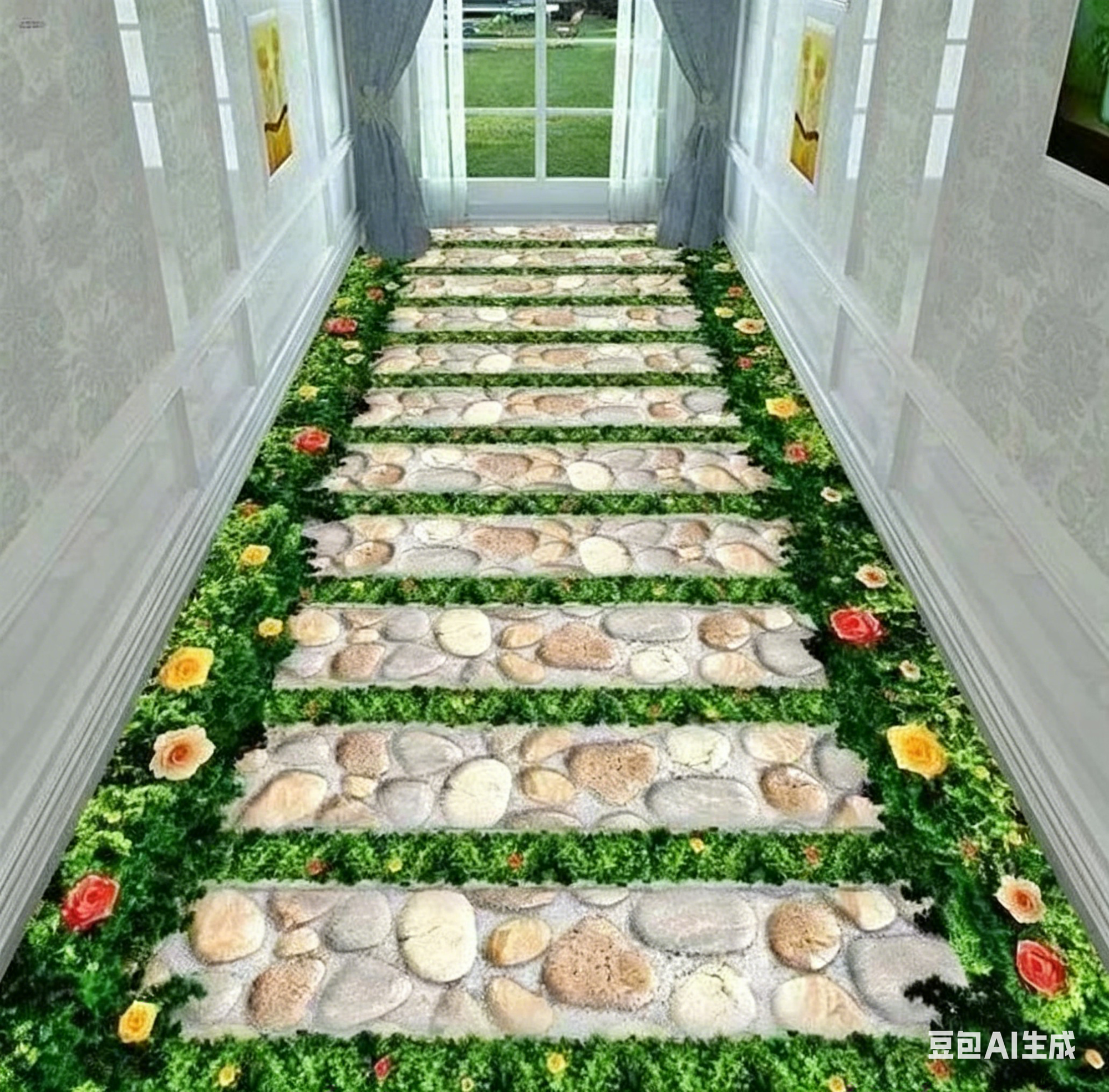 Ковер 90x130 см3D ковер домашняя гостиная спальня нескользящий дверной коврик — фото 1